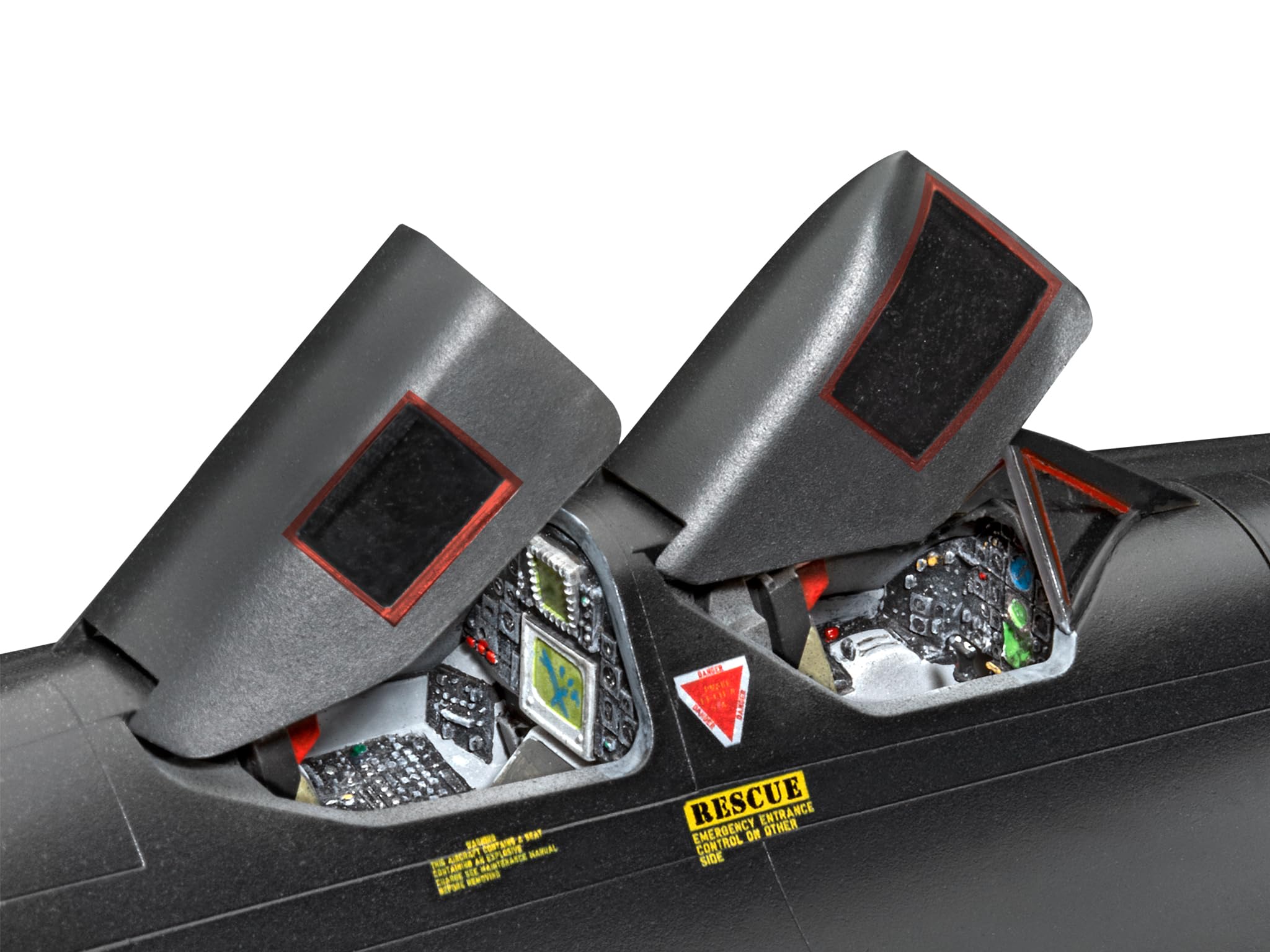Revell Level 5 Model Kit Lockheed SR-71A Blackbird Stealth Aircraft The World's Fastest Stealth Jet 1/48 Scale Model