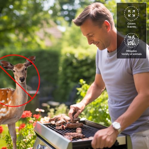 Bird-X Critter Blaster PRO Sonic Pest Repeller for Animals and Birds, Covers 6 Acres
