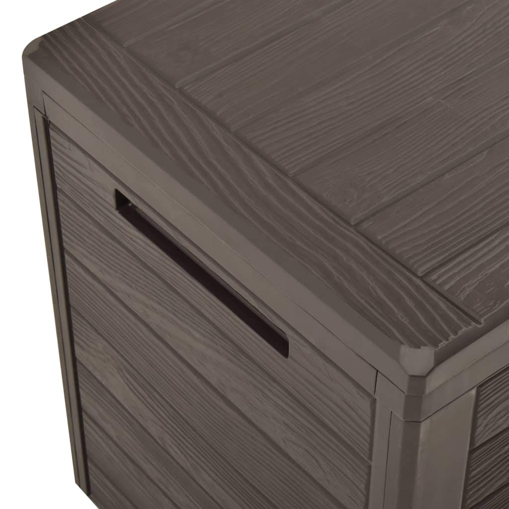 Polypropylene Garden Storage Box with Storage Space Patio Toolbox Cushion Blanket Pillow Box Terrace Storage Trunk for Indoor or Outdoor 45.7" x 17.3" x 21.7"
