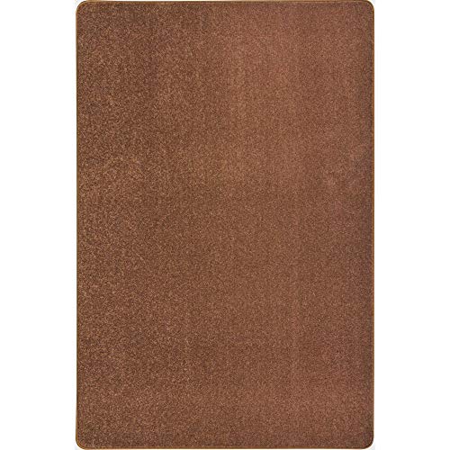 Joy Carpets Endurance Solid Colored Area Rug in Color Brown, 12' x 15'