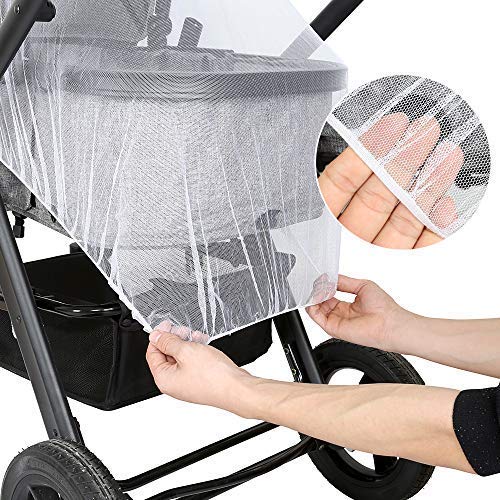 LEMESO Stroller Baby Net - Universal & Elastic & Breathable - for Infant Carriers Car Seats Cradles Cribs Bassinet Playpen Travel Outdoor