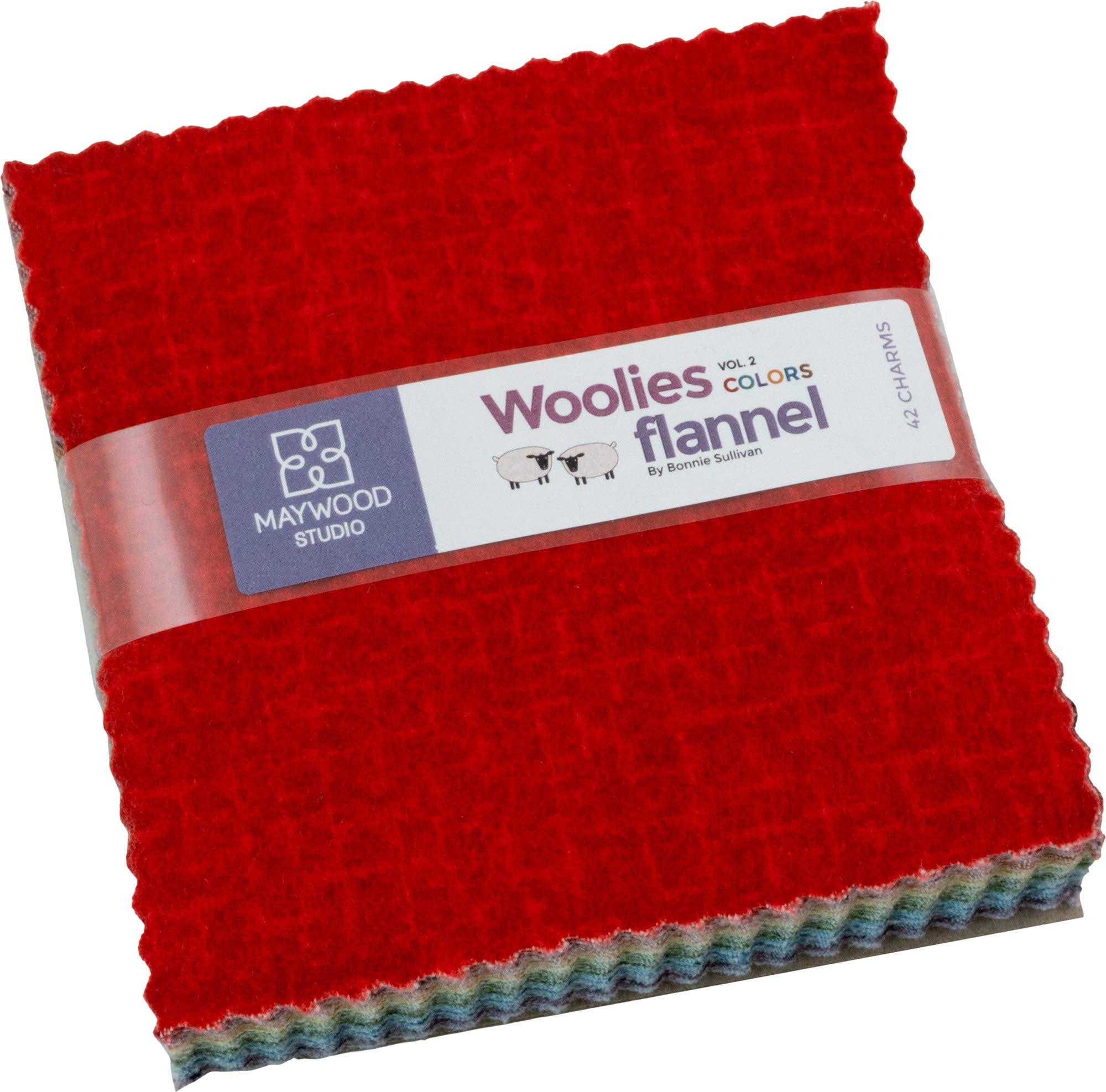 Bonnie Sullivan Woolies Flannel Colors Vol. 2 Charm Pack 42 5-inch Squares Maywood Studio