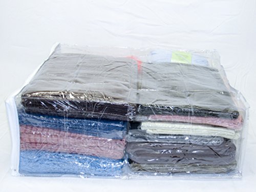 Oreh Homewares X-Large (20" x 23" x 8") Heavy Duty Vinyl Zippered Storage Bags (Clear) for Sweaters, Blankets, Comforters, Bedding Sets (15.9 Gallon) 5-Pack