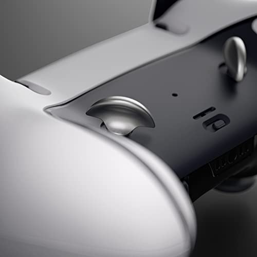 eXtremeRate Back Paddles for PS5 Edge Controller, Metallic Silver Replacement Interchangeable 4PCS Metal Back Buttons for PS5 Edge Controller - Controller NOT Included
