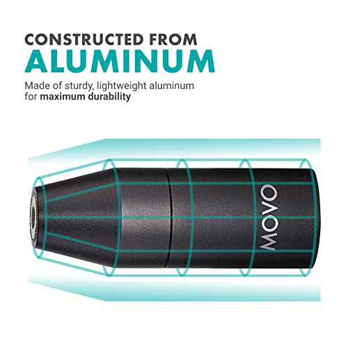 Movo F-XLR 3.5mm to XLR Microphone Adapter - 3.5mm Female TRS to XLR Male Connector for Camcorders, Recorders, Mixers