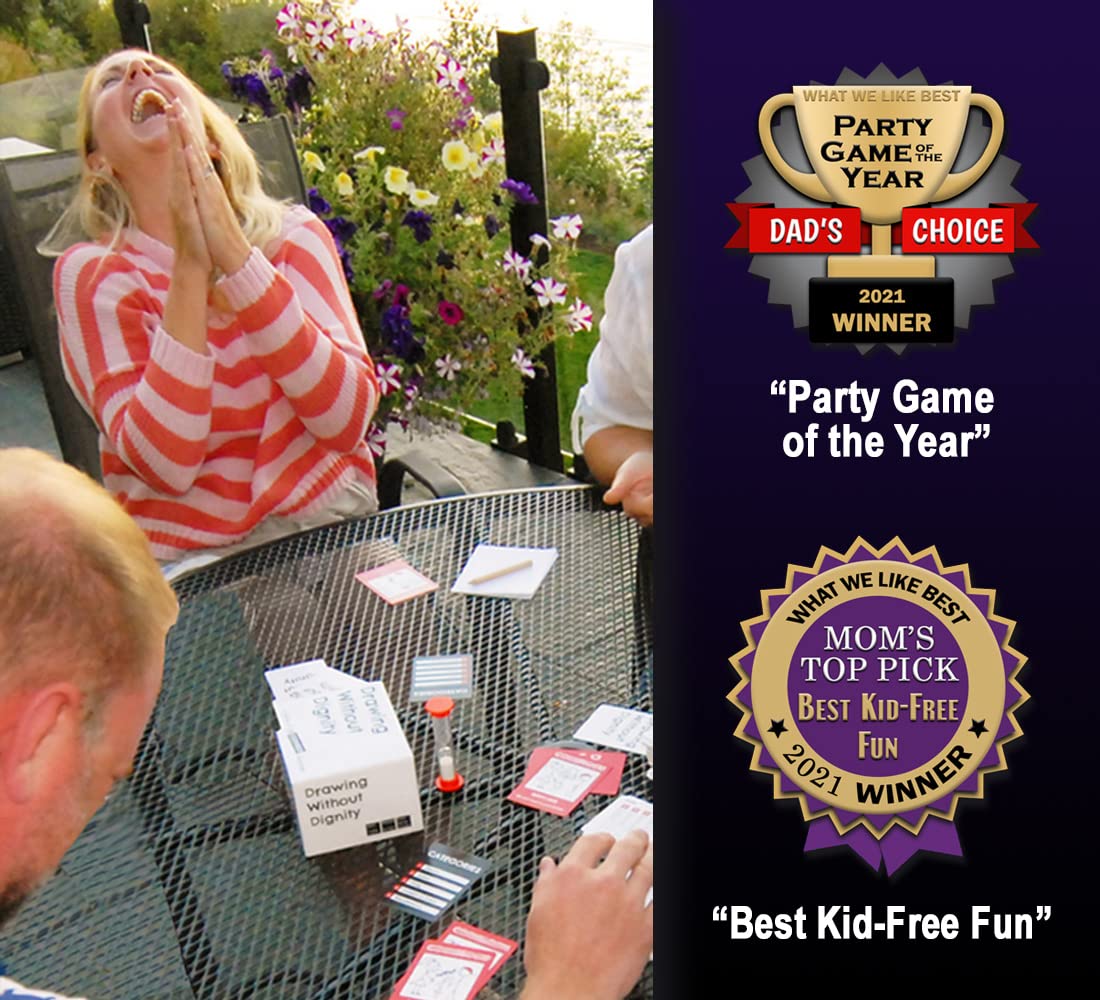 Drawing Without Dignity Combo Pack: Party Game + Expansion Pack 1 - A Twisted Funny Adult Party Game Version of The Classic Drawing Game…