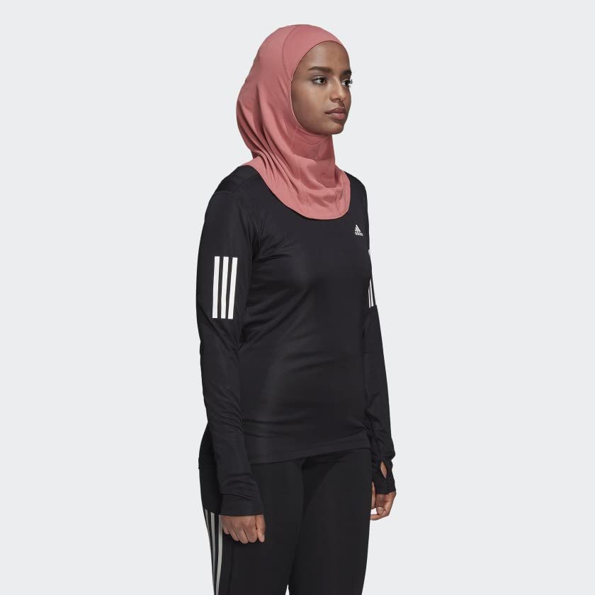 adidas womens Run Icons 3-stripes Sport Hijab Wonder Red Small