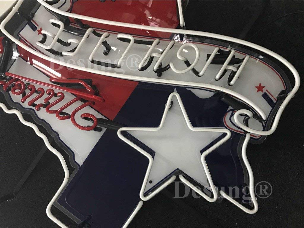 Desung 24"x20" Texas Millers High Life Neon Sign Light HD Vivid Printing Tech Handmade Man Cave Beer Bar Pub Lamp VD02