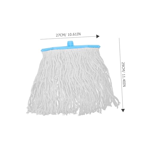 Beavorty Replaceable Mop Head Mop Heads Wet Mop Looped End Rope Mop Head Commercial Mop Heads Industrial Mop Heads Mop Floor Cleaner Pad Mop Refill Replacement Mop Pads Cotton