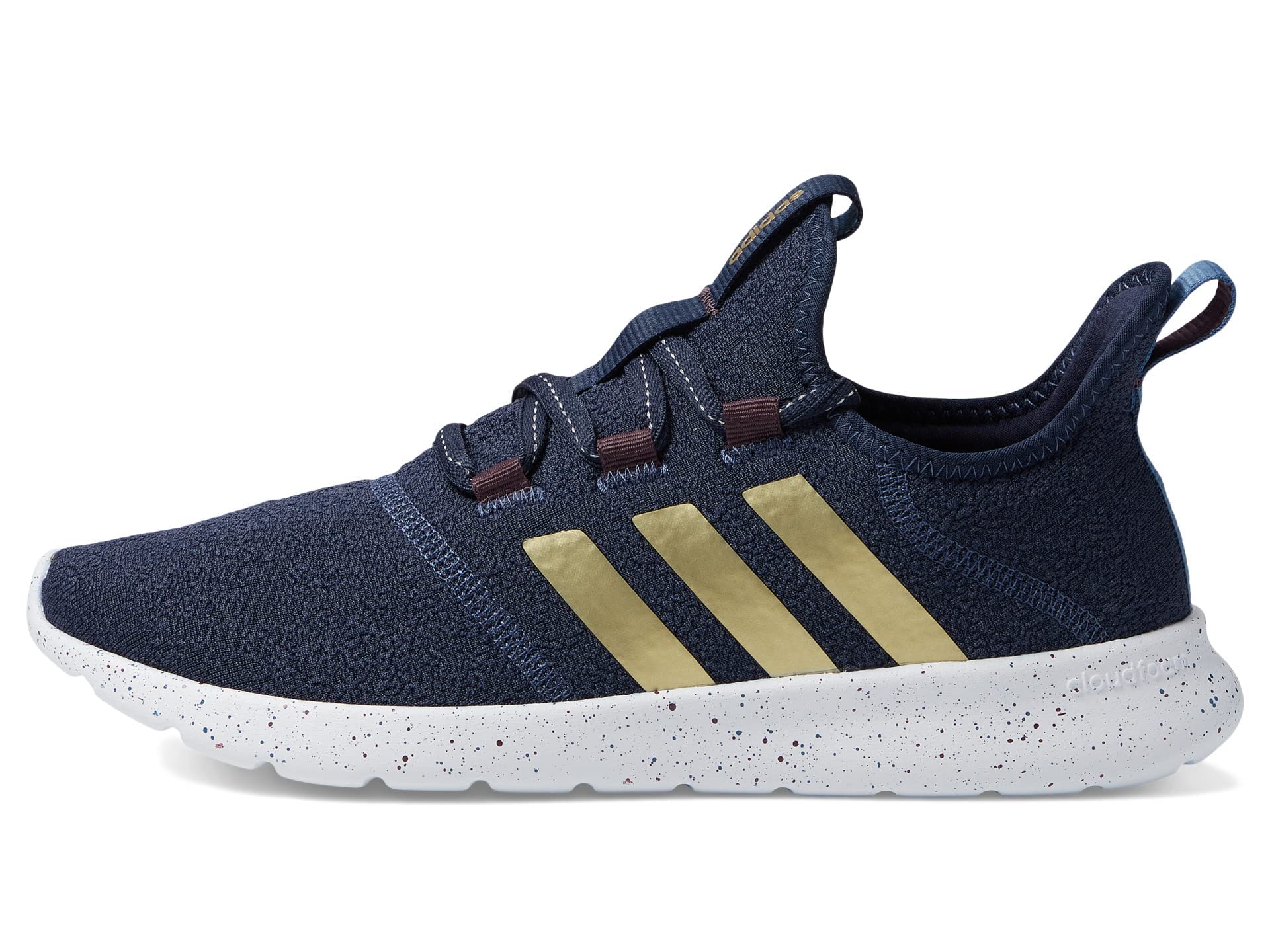 adidas Women's Cloudfoam Pure 2.0 Running Shoe, Ink/Gold Metallic/Wonder Steel, 7