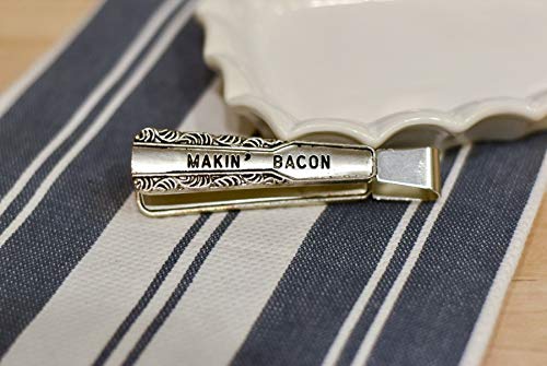 Mud Pie Bacon Serving Tray Set, White, 12" X 4.5"