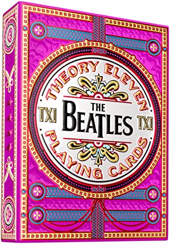 theory11 The Beatles Premium Playing Cards - Pink Deck Officially Licensed Collector's Cards