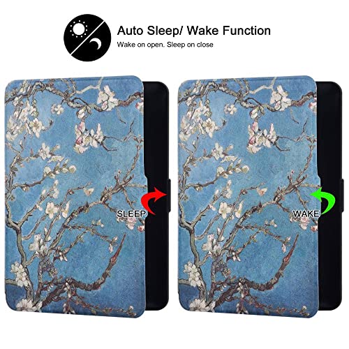 Case Compatible with Kindle Paperwhite Case Fits 10th Generation 2018 Released eBook Reader Covers Smart Accessories PU Leather Kindle Covers - sea Scenery