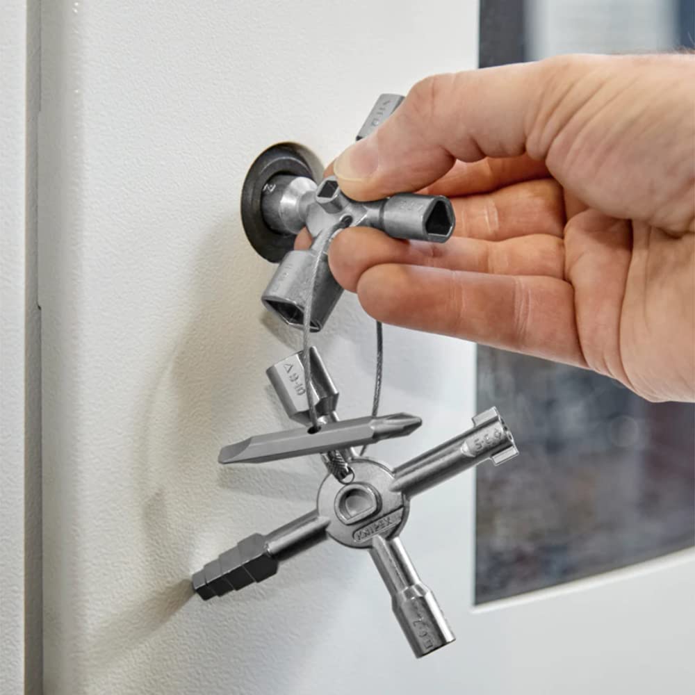 Knipex 00 11 01 TwinKey – for control cabinets, windows and shut-off systems