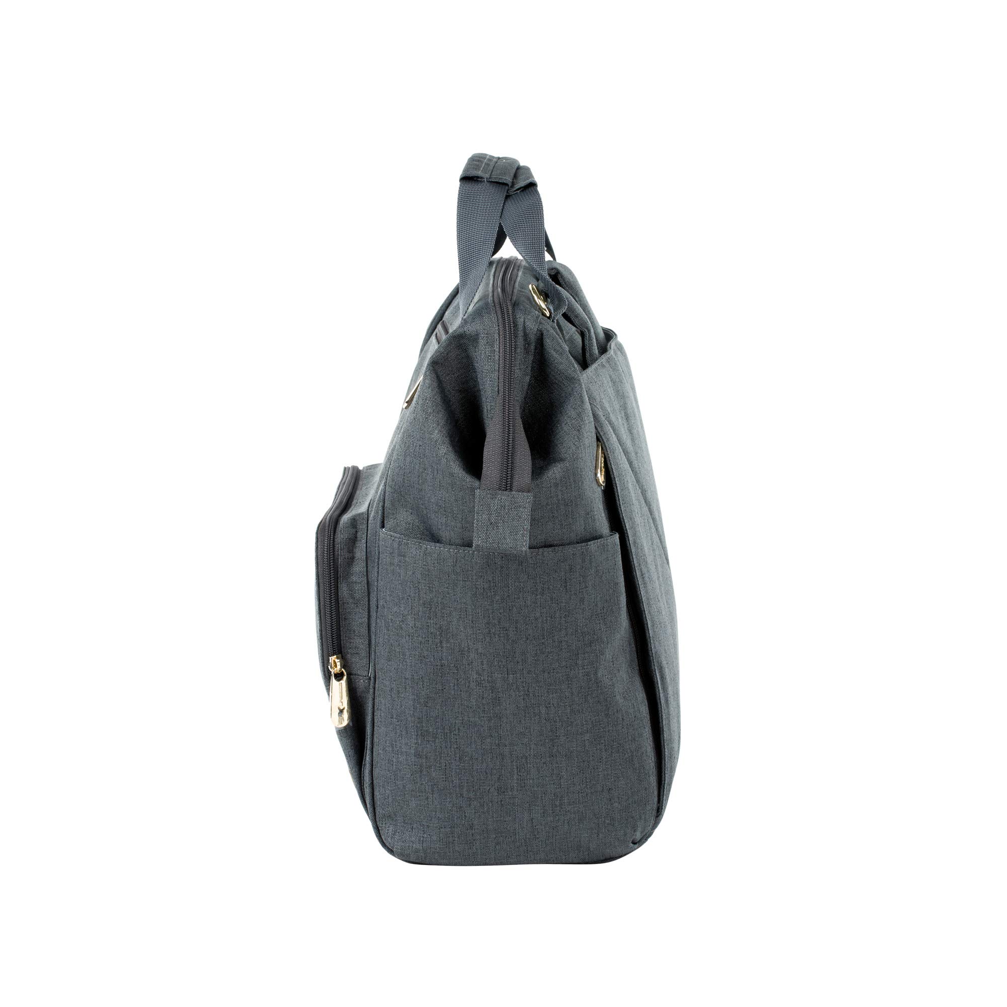 Lässig Goldie Glam Diaper Bag -Travel Backpack- Multi-Functional and Lightweight for Both Baby and Kids Care-Stylish and Durable - Anthracite