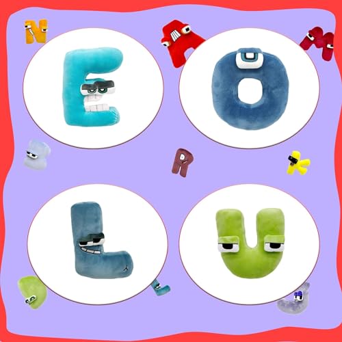 Alphabet Plush,26 Pcs Animal Toys,Fun Stuffed Alphabet Plush Figure Suitable for Giving Fans