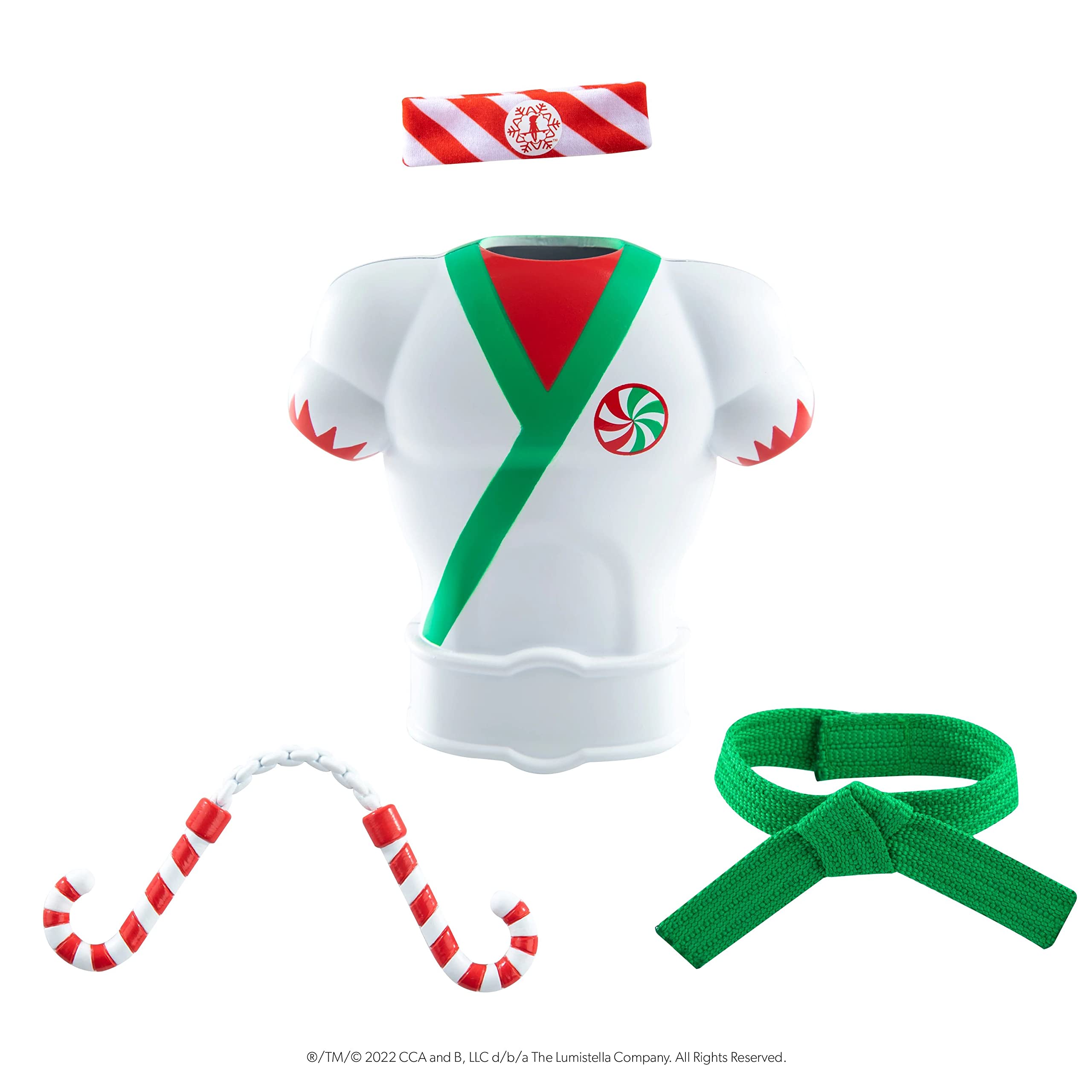 Elf On The Shelf Scout Boy (Blue Eyed Boy) with Karate Kicks Set Bundle