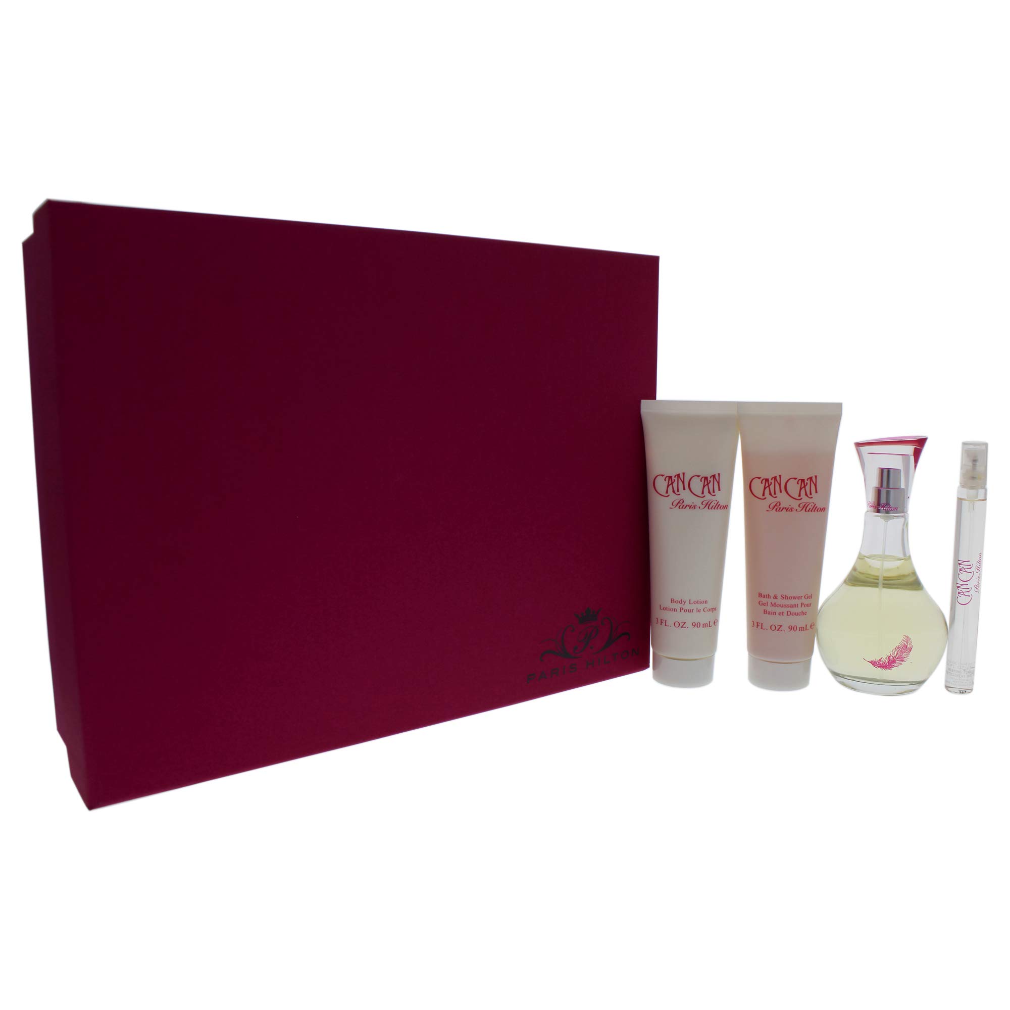 Paris Hilton Can Can Burlesque 4 Piece Gift Set with 3.4 Oz