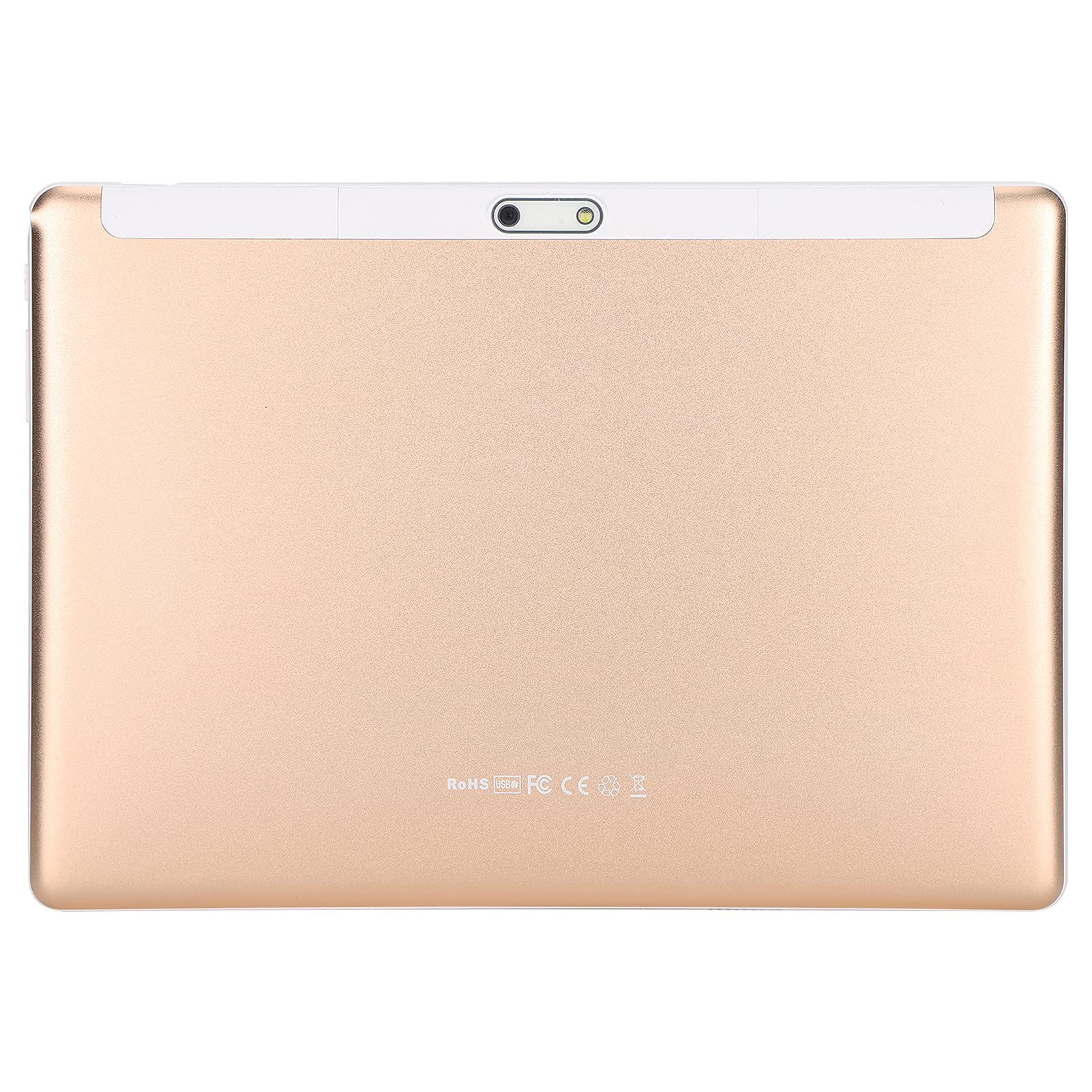 ASHATA 10.1in Tablet PC, Full HD IPS Display, 4G RAM 32G ROM, SC9863 Octa Core CPU LTE Tablet for Study Play Work, Support BT FM SIM Card Phone Function, Golden (US Plug)