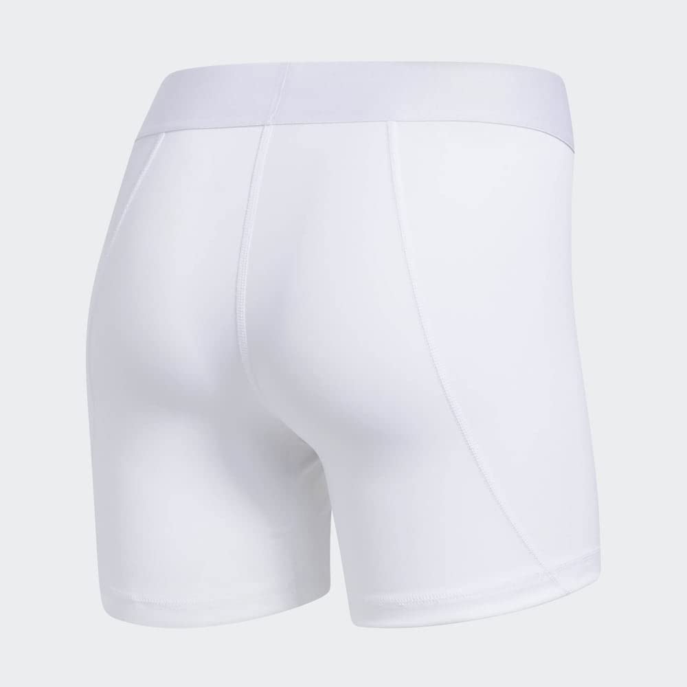 adidas Women's Alphaskin Compression Shorts (White) (M)