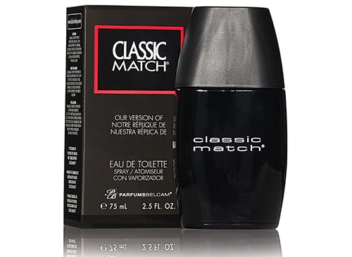PB ParfumsBelcam Black Classic Match CM Eau De Toilette Spray, our version of a Designer EDT, 75ml.