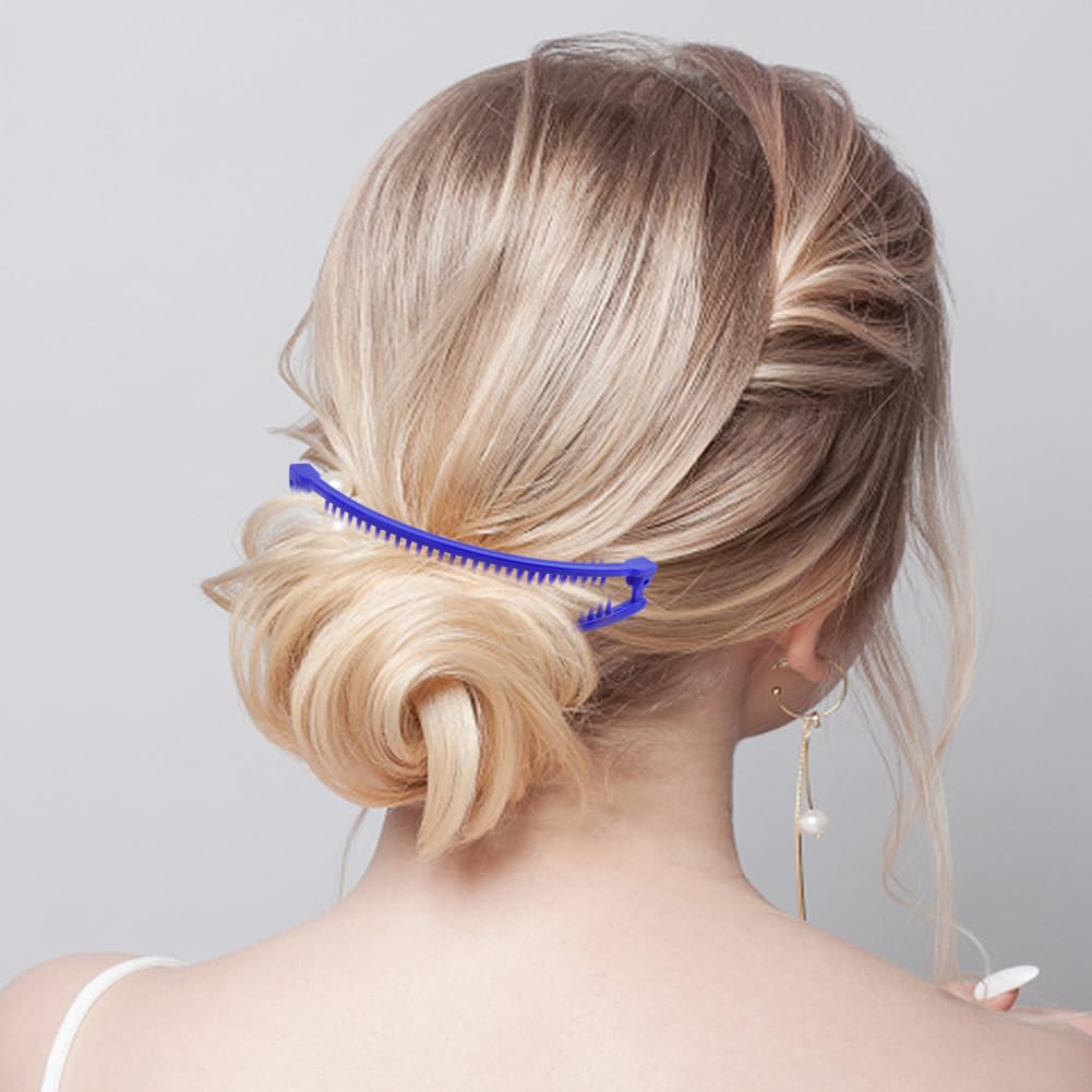 8 Pcs Banana Clips,Hair Clincher,Vintage Clincher Combs Tool,Ps Plastic Strong Reliable Durable Flexible Strong Hold DIY Ponytail Thin Fine Hair Styling for Women