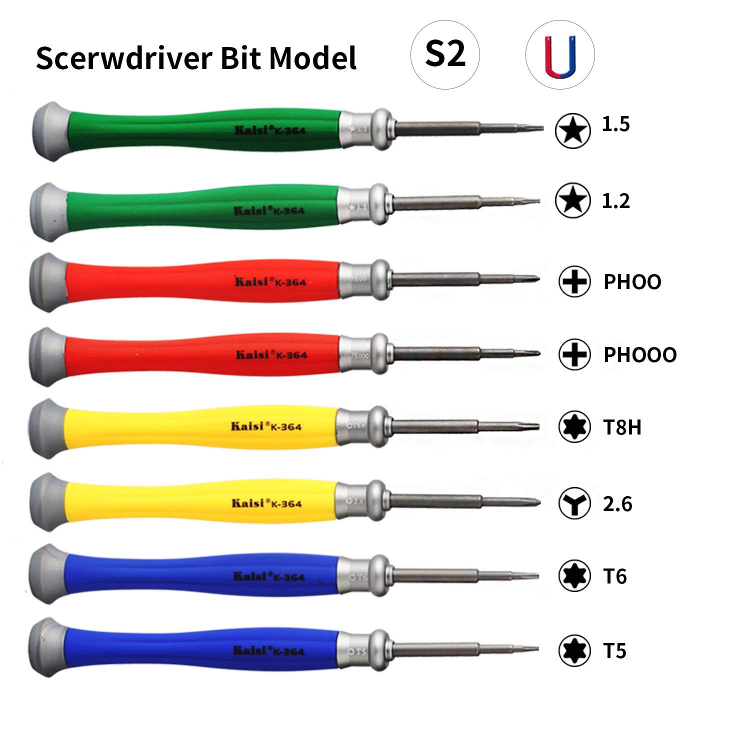 Kaisi 18 in 1 Professional MacBook Repair Tool Kit Precision MacBook Screwdriver Set, Pentalobe Screwdriver, Tri Wing, Torx and Phillips Screwdriver for MacBook Pro & MacBook Air with Retina Display