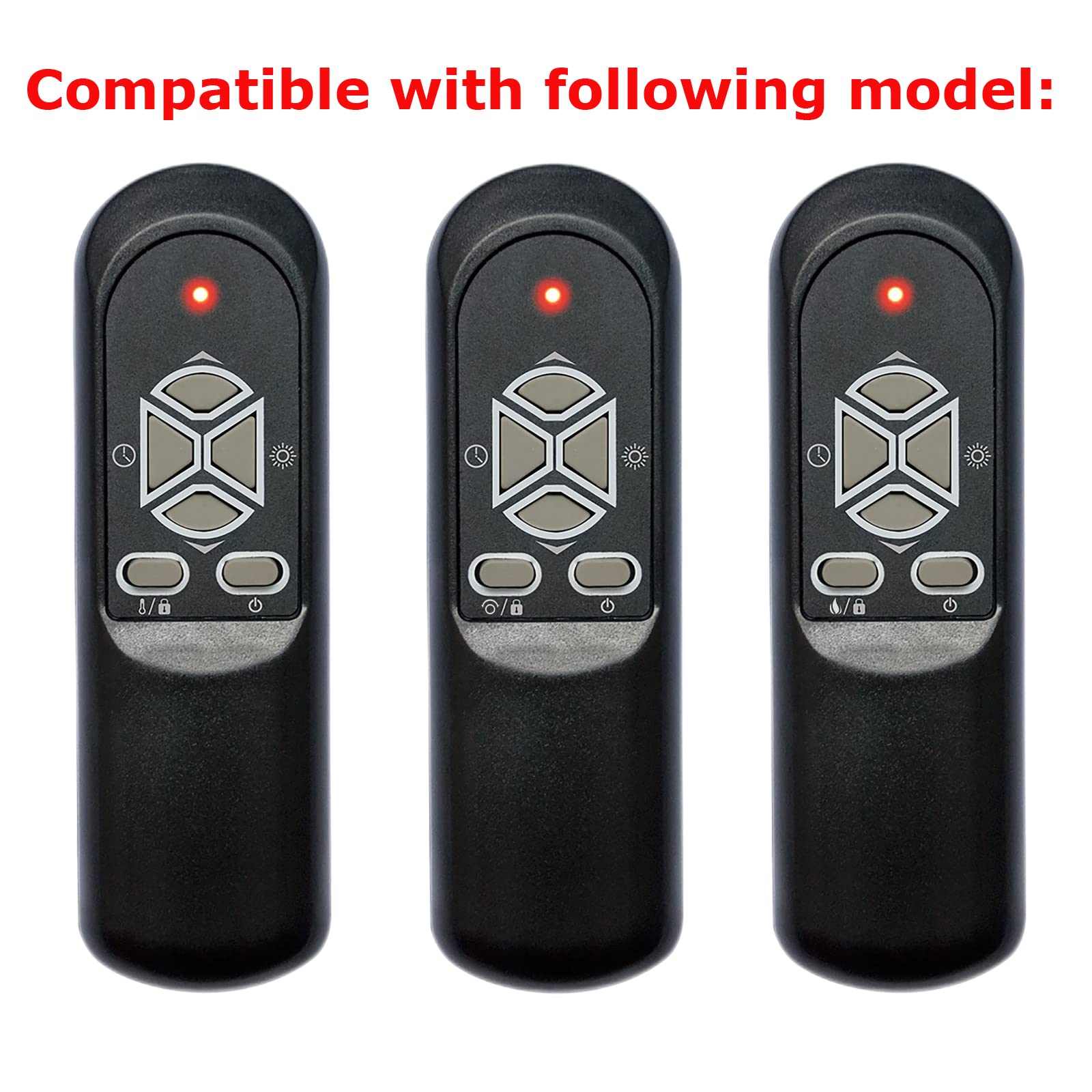 Replacement Remote Control for Lifesmart LS-4W1500-X LS-6DMIQH-X LS-8WIQH-LB-IN Portable Electric Infrared Quartz Indoor Medium Room Space Heater