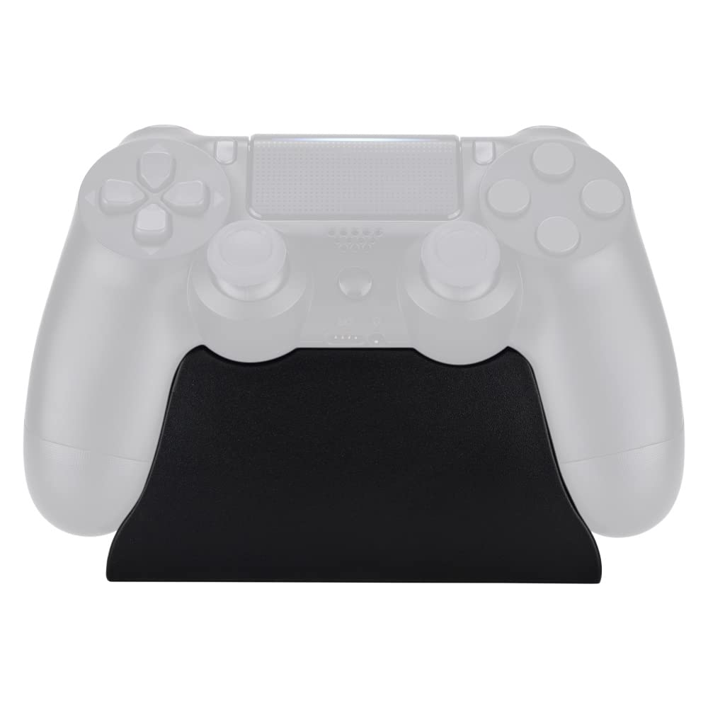 eXtremeRate Solid Black Controller Display Stand for PS4 All Model Controllers, Gamepad Accessories Desk Holder for PS4 Slim Pro Controller with Rubber Pads - Controller NOT Included
