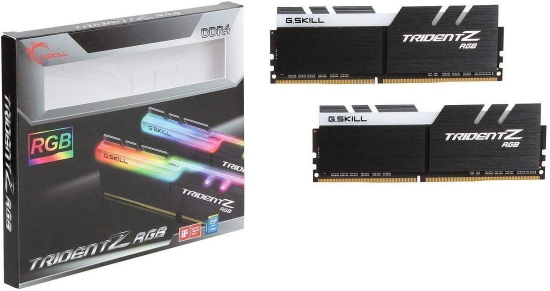 G.SKILL Trident Z RGB Series (Intel XMP) DDR4 RAM 32GB (2x16GB) 3200MT/s CL14-14-14-34 1.35V Desktop Computer Memory UDIMM (F4-3200C14D-32GTZR)