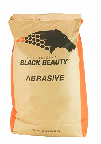 BLACK BEAUTY Abrasive Blast Media Fine Abrasive 20/40 Mesh Size for use in Sandblast Cabinet - 50 LBS