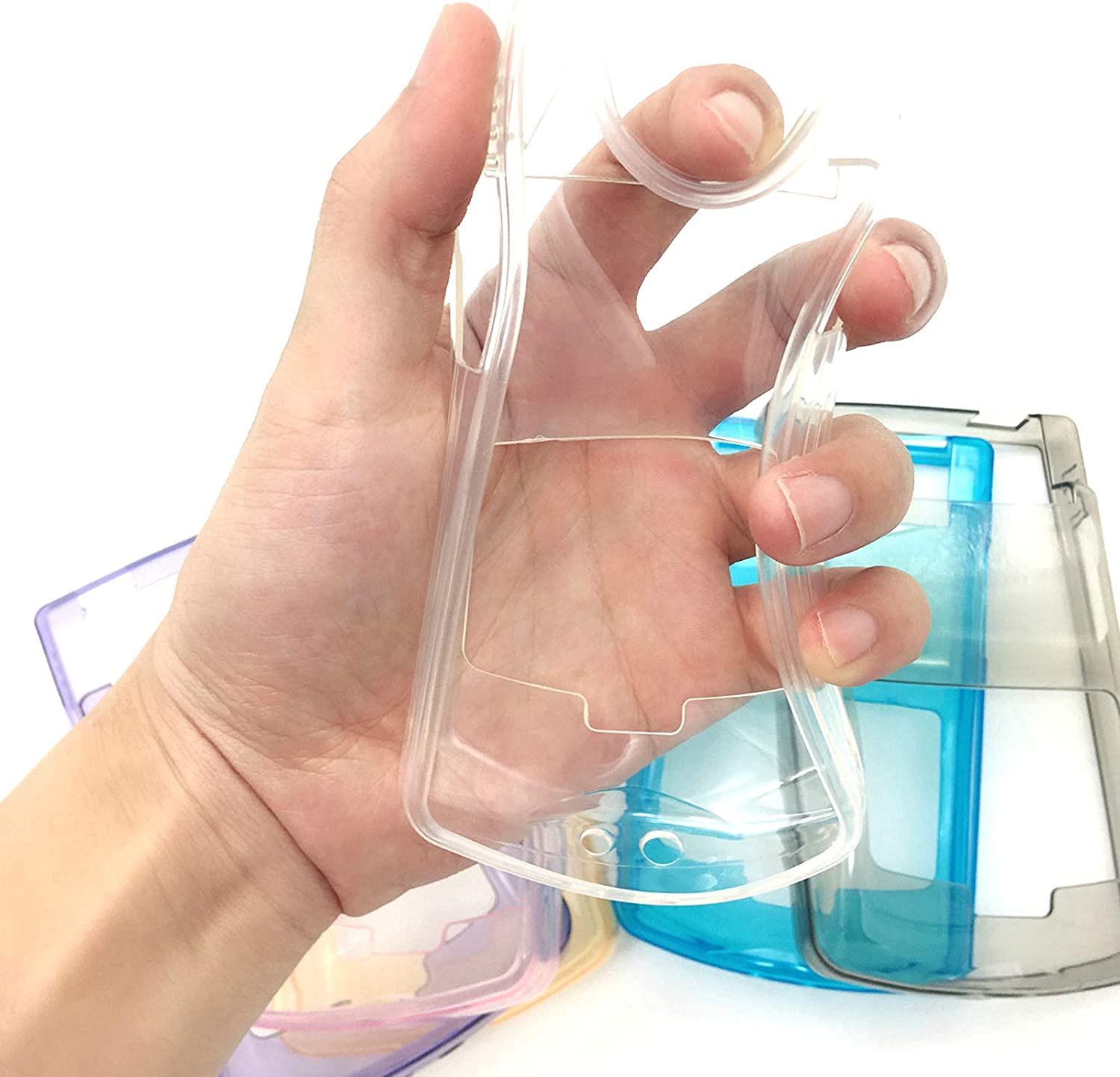 Clear Crystal Shell Soft TPU Case Protective Cover for Gameboy Color GBC Console (Clear)