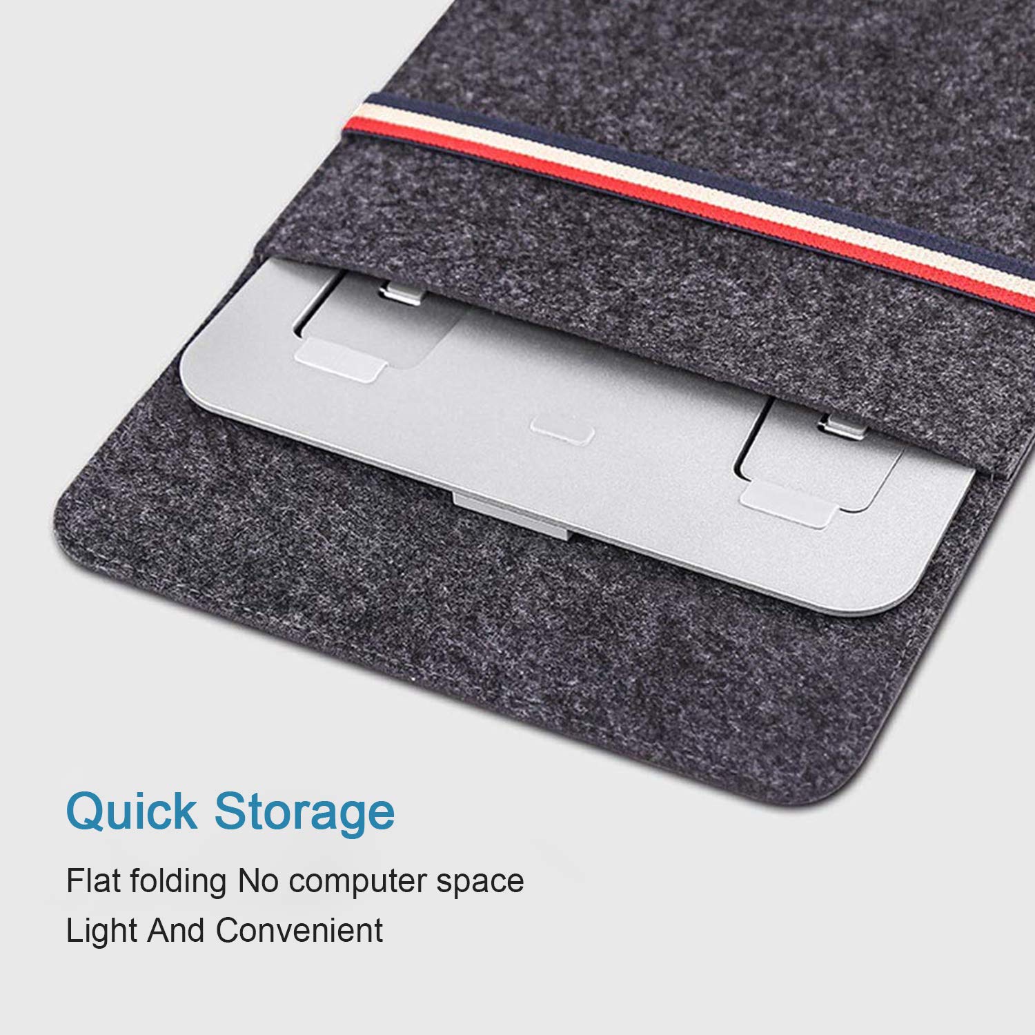 Adjustable Laptop Stand,Ventilated Portable Ergonomic Notebook Riser for Desk,Multi-Angle Adjustable Portable Anti-Slip Mount for MacBook, Surface Laptop, Notebook, 10"-17" Tablet
