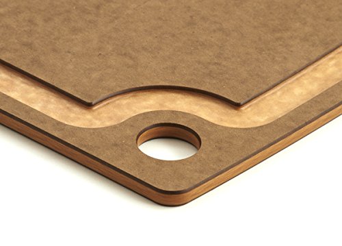 Epicurean Gourmet Series Cutting Board with Juice Groove, 19.5-Inch by 15-Inch, Nutmeg/Natural