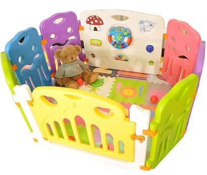 Lil' Jumbl Baby Playpen Extra Part Small (13.5" x 23.5") - Set of 2 - Purple