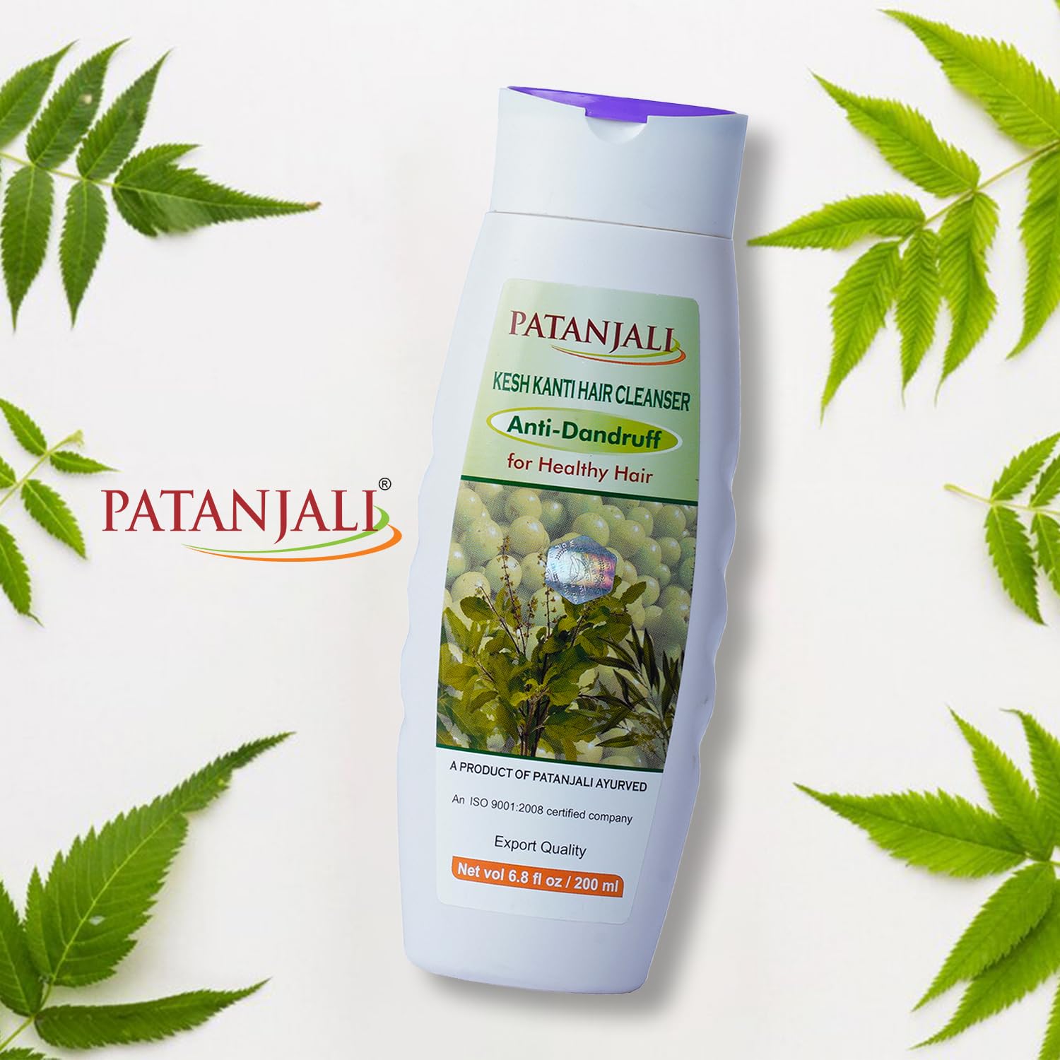 Patanjali Kesh Kanti Anti-Dandruff Hair Cleanser Shampoo, 200ml / 6.8 fl oz - (Pack of 2)