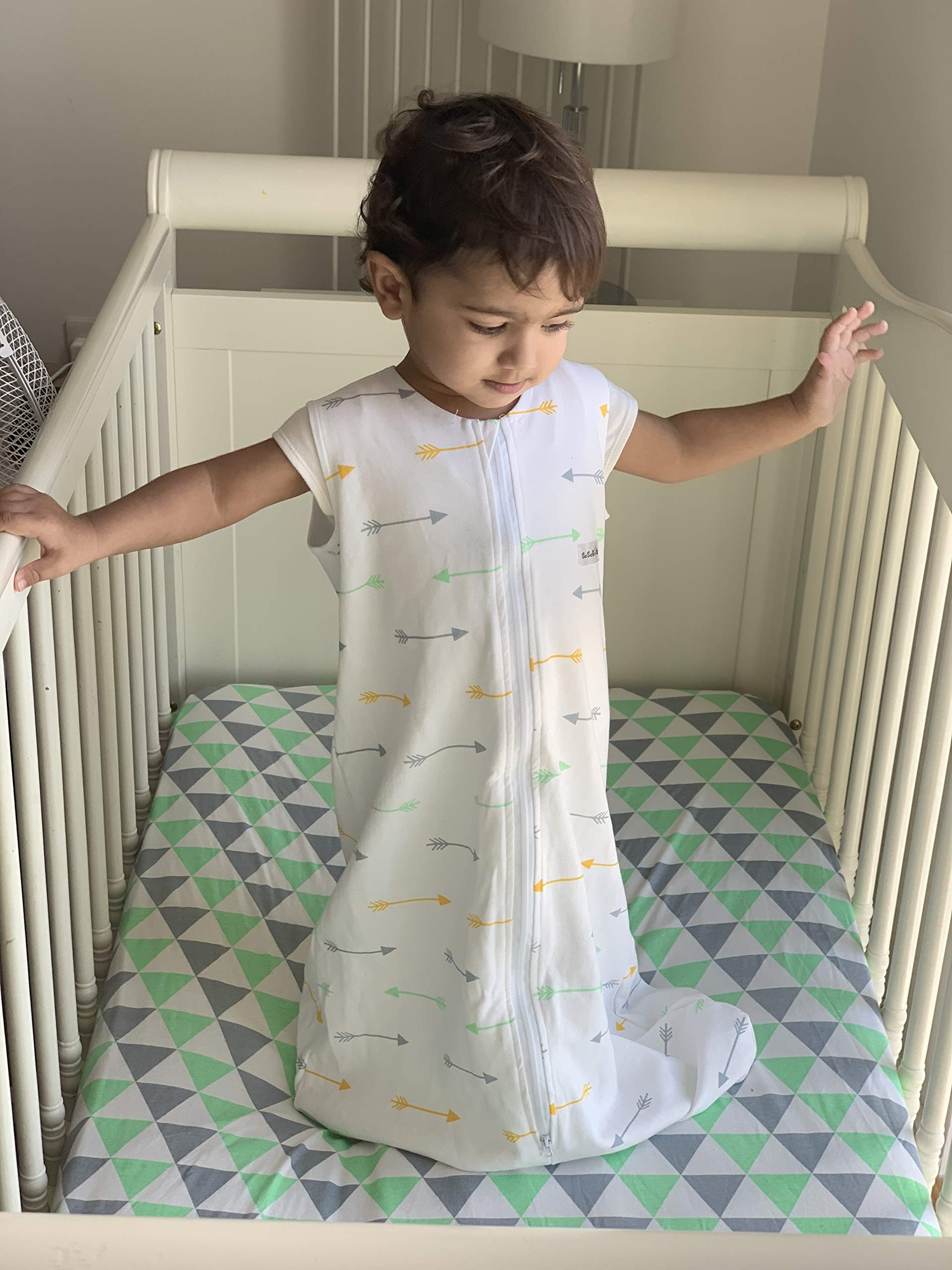 Pack n Play Sheets – Premium Pack and Play Sheets 4 Pack – 100% Super Soft Jersey Knit Cotton Playard Mattress Sheets – Portable Playpen Fitted Play Yard Mini Crib Sheet for Boy & Girl (24 x 38 x 5)