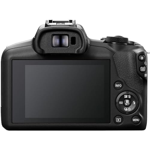 Canon EOS R100 Mirrorless Camera with 18-45mm and 55-210mm Lenses Kit (6052C022) + Bag + 64GB Card + LPE17 Battery + Charger + Card Reader + Flex Tripod + Cleaning Kit + Memory Wallet (Renewed)