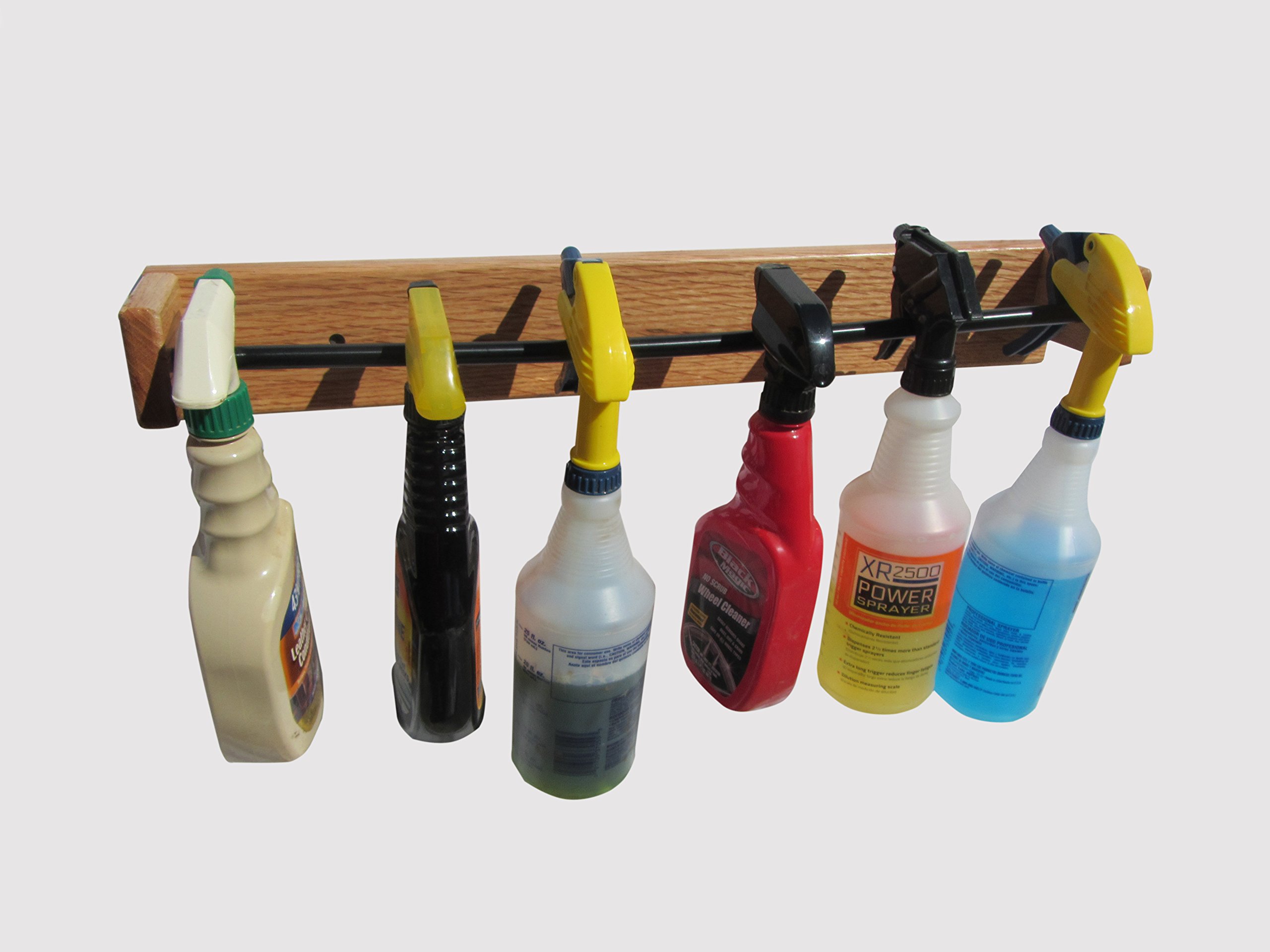 KR Ideas Standard Spray Bottle Rack, 24" Long (Made in The USA)