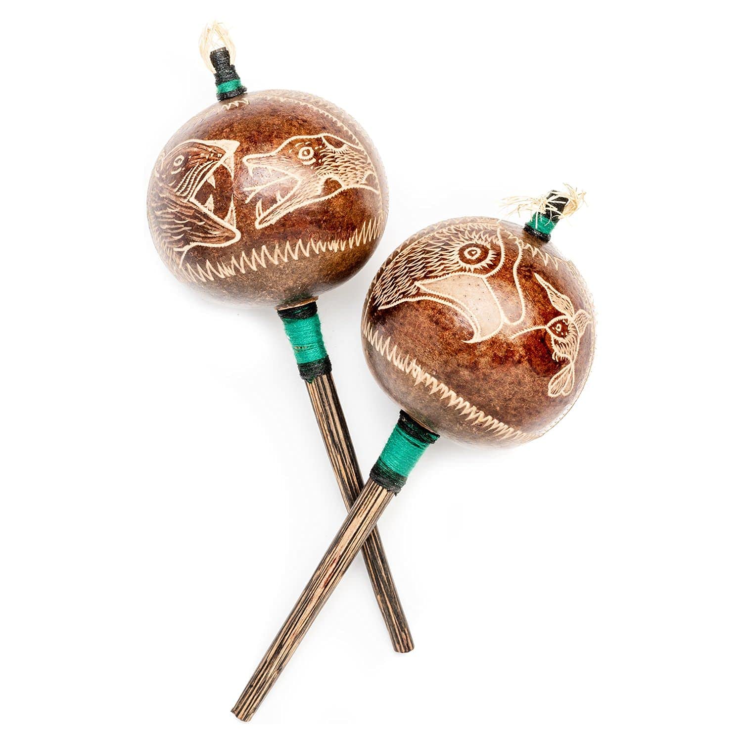 Peruvian Amazon Gourd Rattle - Four Directions Medium