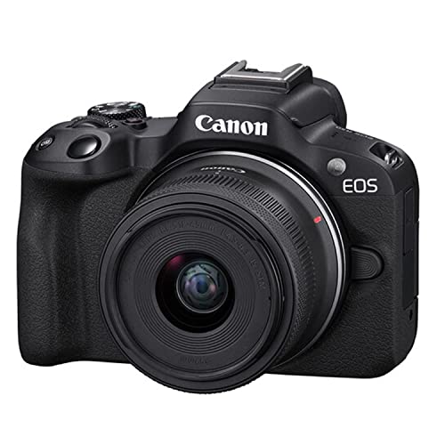 Canon EOS R50 Mirrorless Digital Camera with RF-S 18-45mm f/4.5-6.3 is STM Lens + 75-300mm F/4-5.6 III Lens+ 64GB Memory Cards, Professional Photo Bundle (42pc Bundle)