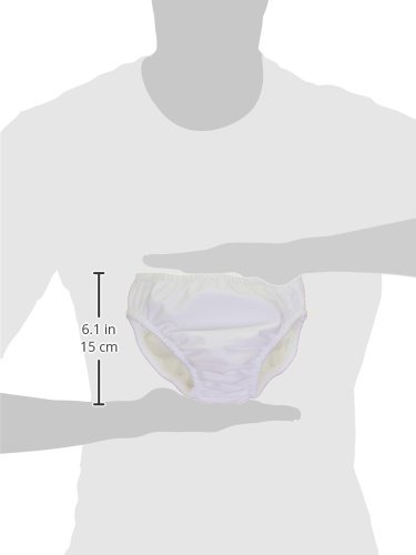 My Pool Pal Reusable Swim Diaper, White, 3T
