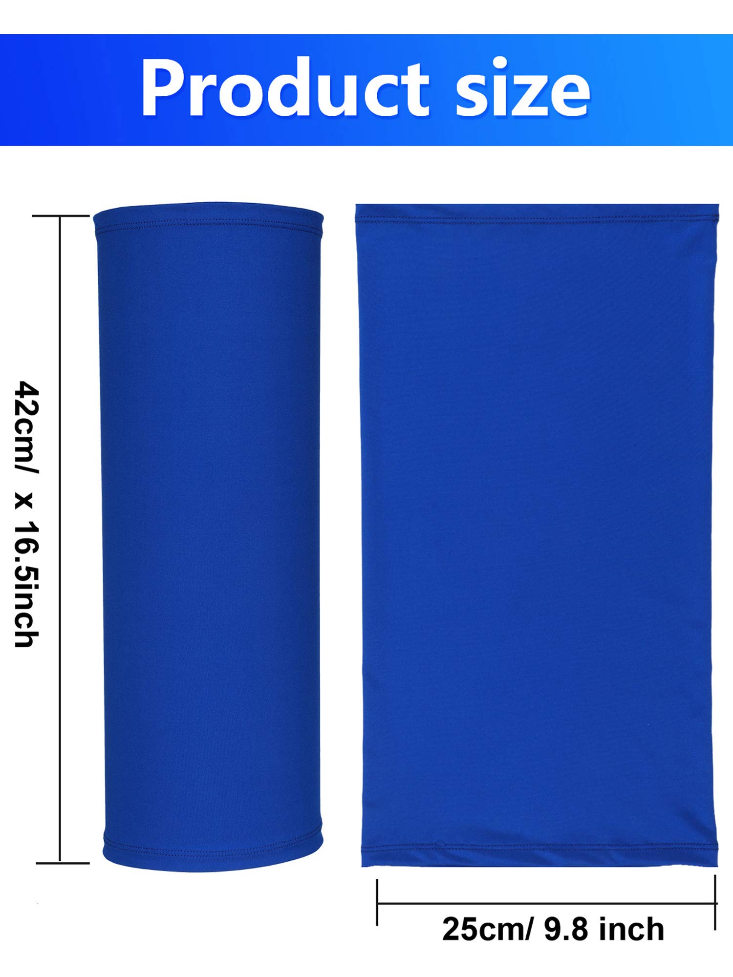 8 Pieces Neck Gaiter Mask Windproof Scarf UV Protection Balaclava Bandanas Breathable Outdoor for Men Women