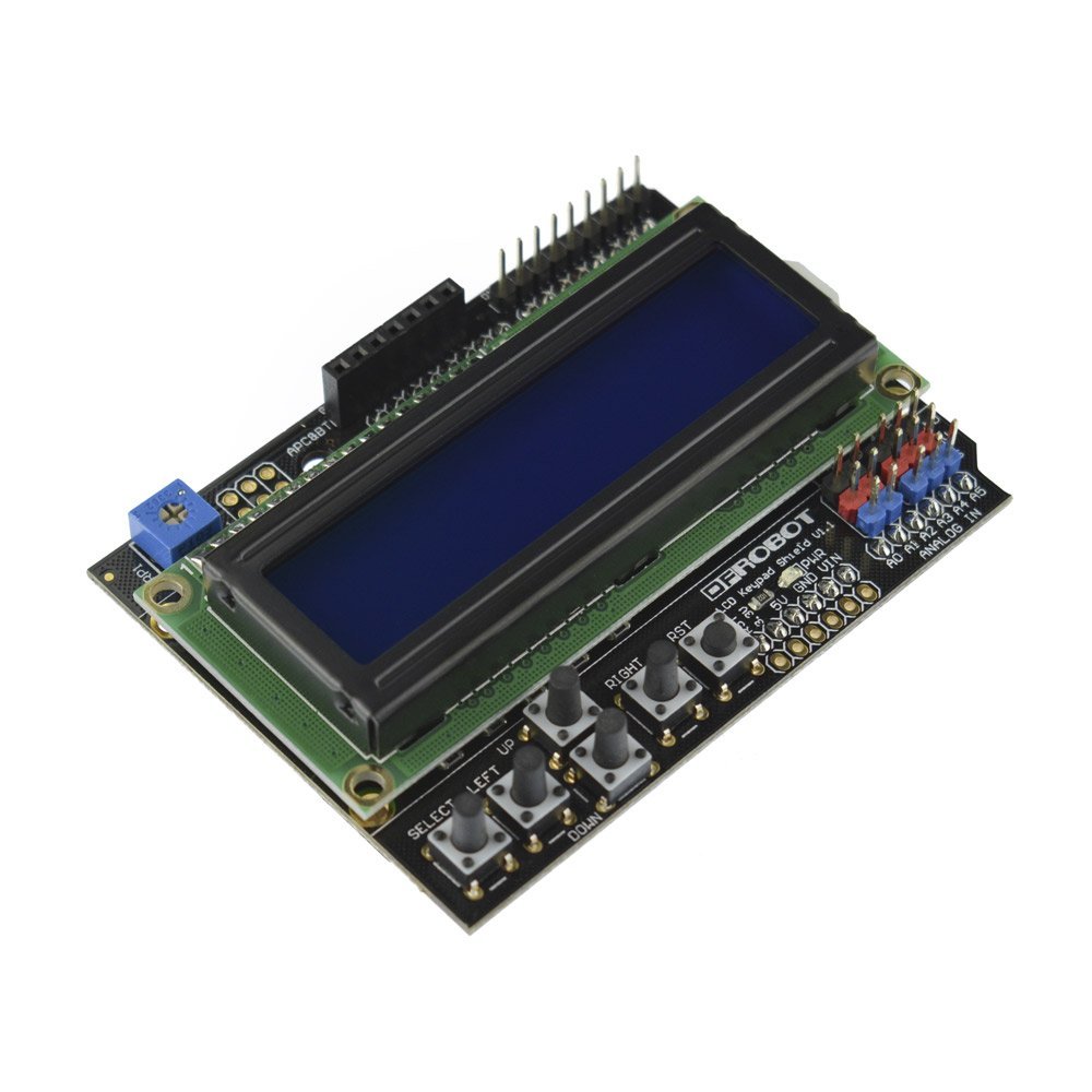 DFROBOT-DFR0009 Gravity: 1602 LCD Keypad Shield For Arduino