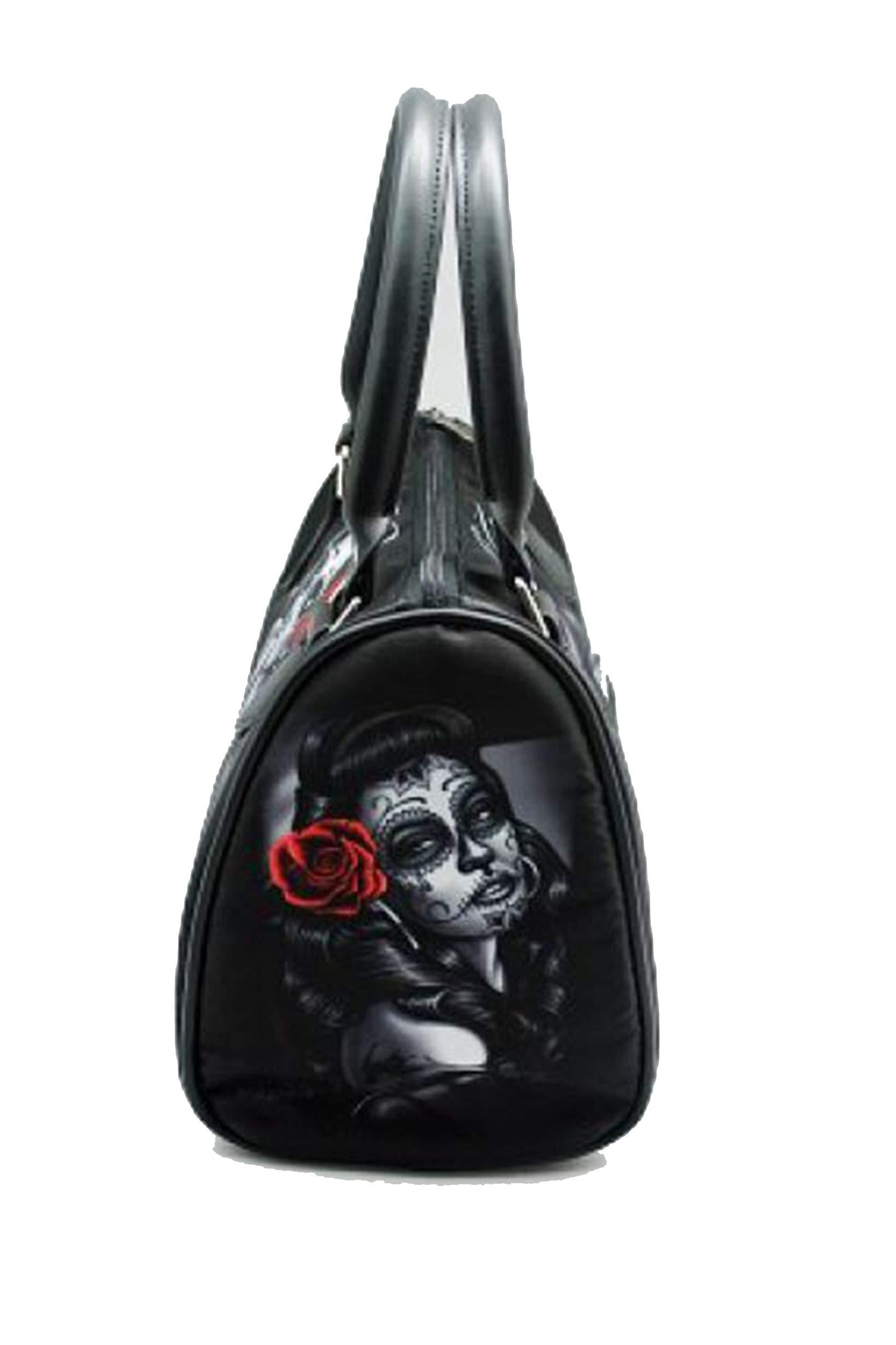 DGA Angels Day of the Dead Rockabilly Red Rose Bonita/Glamorous Handbag/Purse