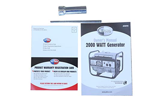 All Power America APG3014G, 2000W Portable Generator, Gas Powered