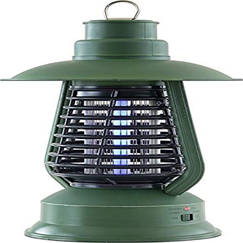 Black Flag 2000v Bug Zapper Lantern | Rechargeable Indoor/Outdoor Fly Zapper | 12-Hour Electric UV Pest Control (Green)