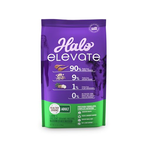 HALO Elevate Dry Dog Food, Healthy Grains Lamb Recipe, 3.5lb