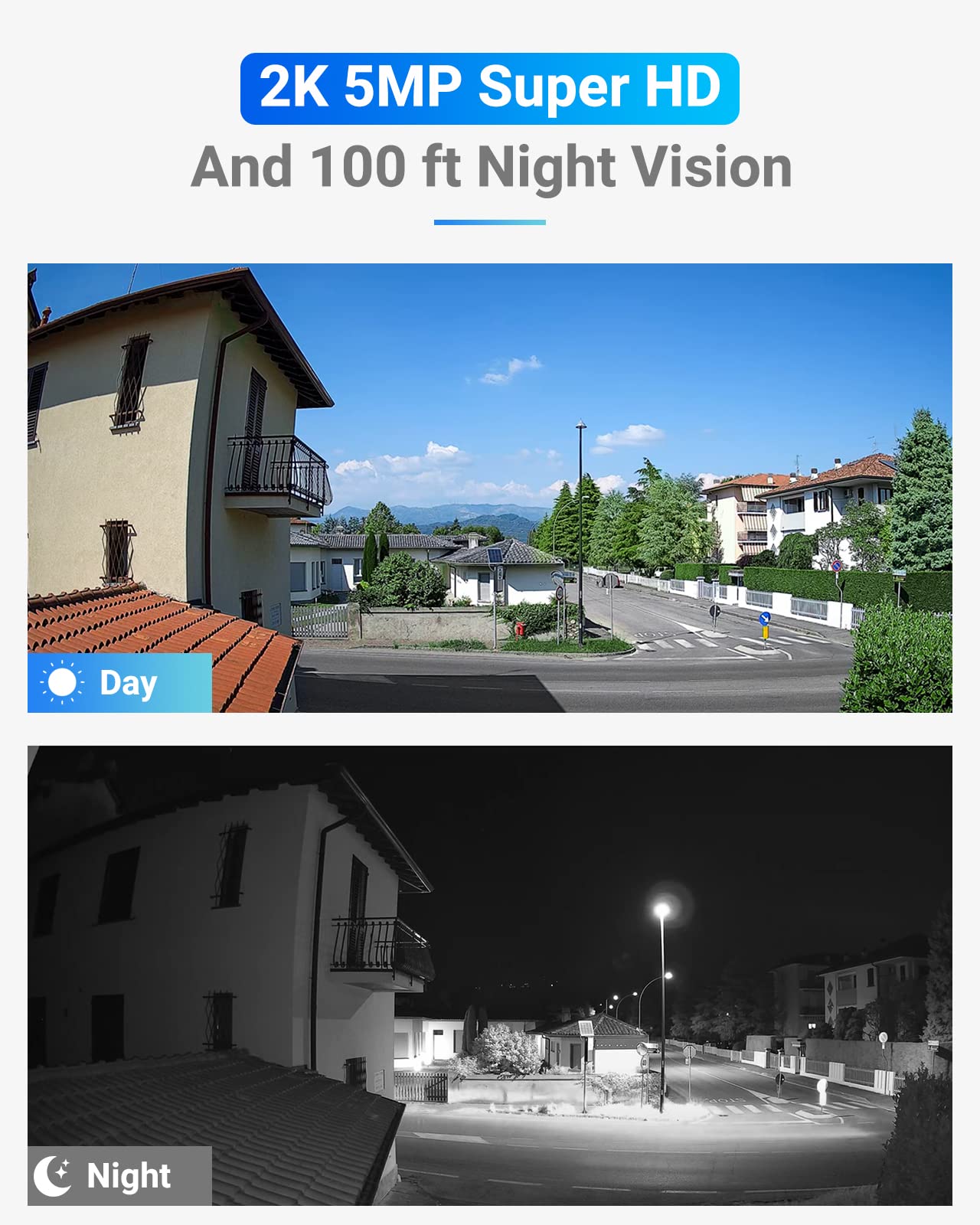 ANNKE Security Camera System Wireless,5MP Super HD 8CH Wireless Home Security Systems with 8 Pcs 1920P Full HD Cameras 2TB HDD Night Vision Motion Detection for Indoor Outdoor Video Surveillance-WS500