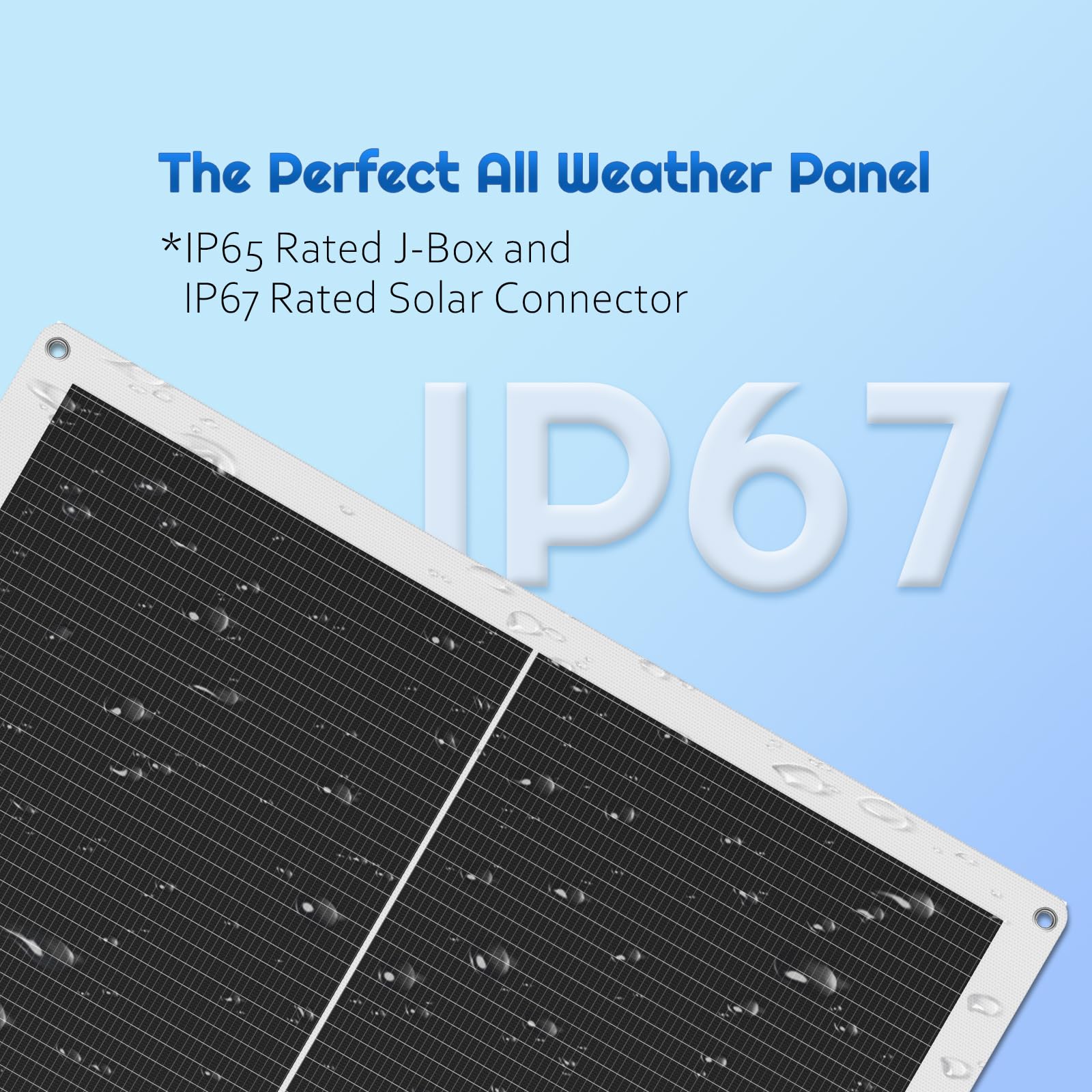 Alrska 150 Watt Flexible Solar Panel 12V Monocrystalline Bendable 150W 12 Volt Semi-Flexible Mono Overlap Solar Panel Solar Panels Charger Off-Grid for RV Boat Cabin Van Car Uneven Surfaces